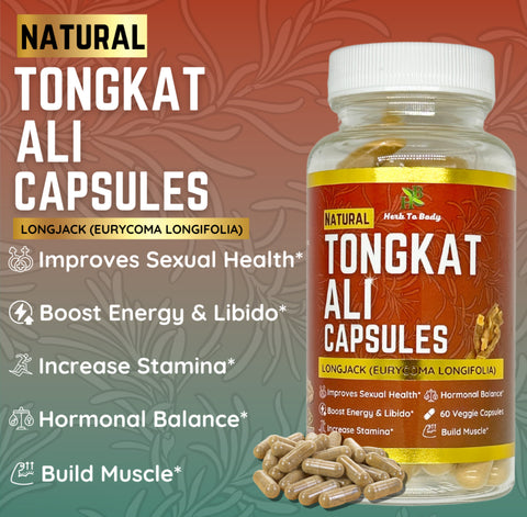 New and improved-Organic Tongkat Ali Pill-60 capsules – EROS NECTAR
